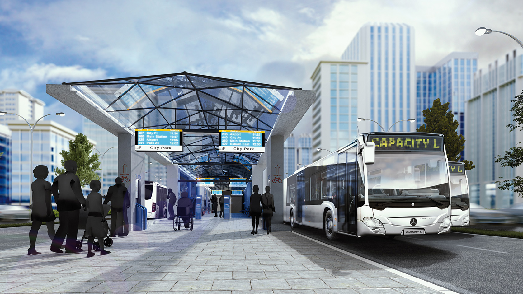 Bus Rapid Transit Buses MAN A22 (Euro 5 / Batch 3) – Interior Rear