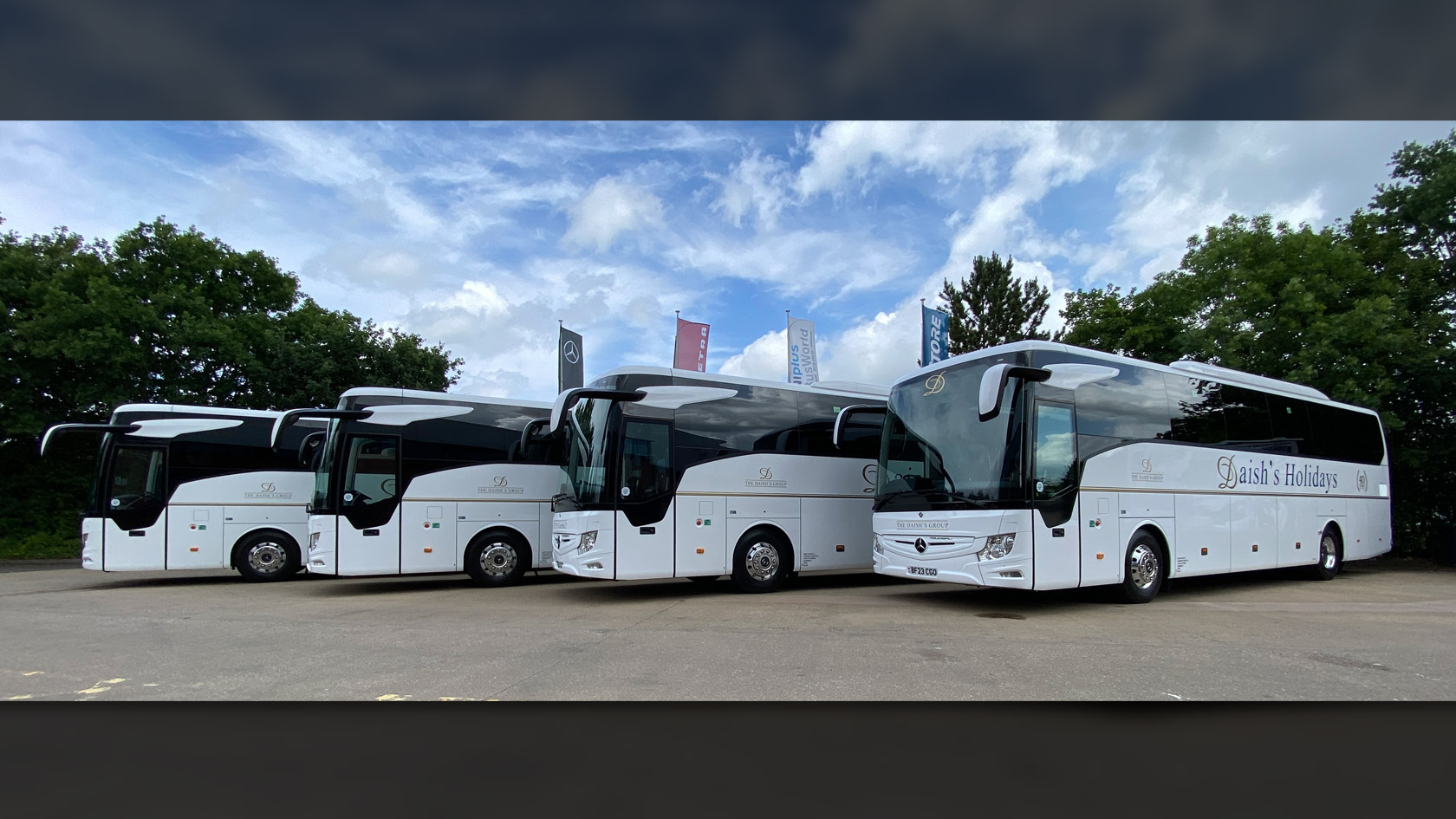 What's new: Four Mercedes-Benz Tourismo coaches for Daish’s Holidays. – Mercedes-Benz Buses